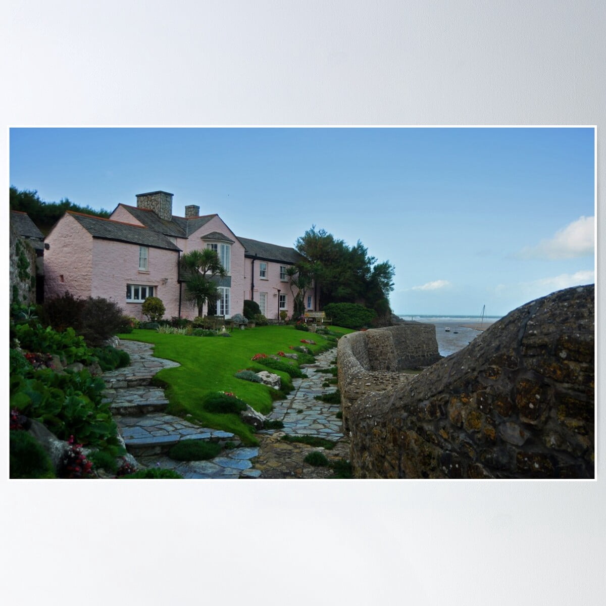 Efford Cottage Poster Wall Art, Modern Wall Decor For Living Room ...