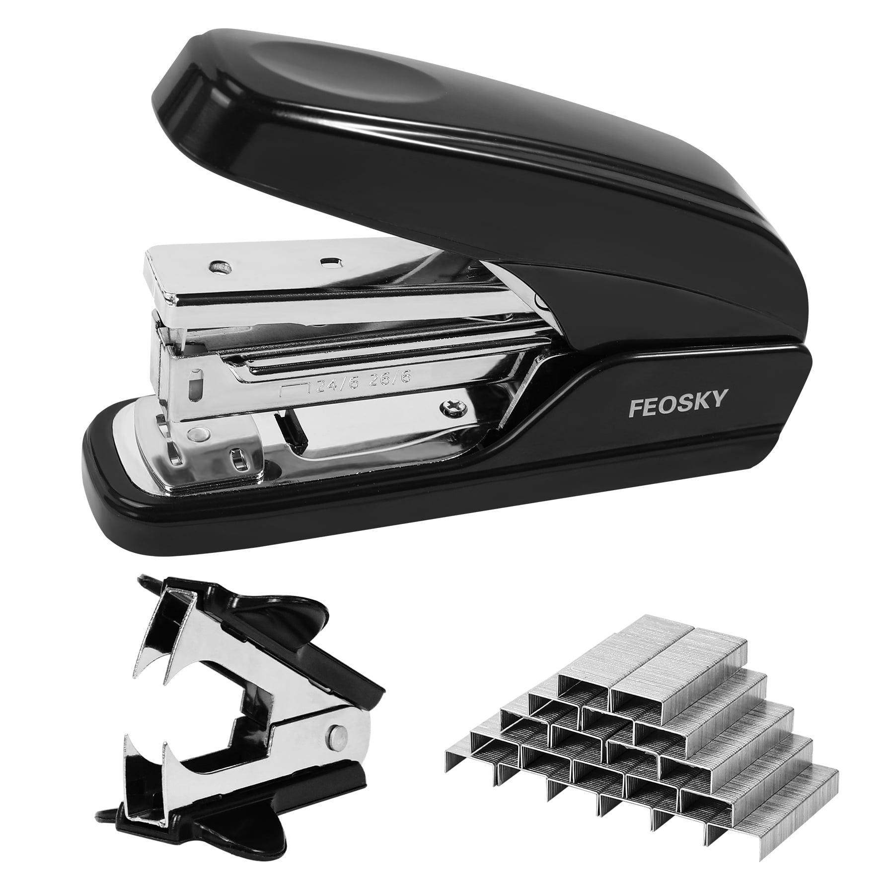 Effort Saving Desktop Stapler, One Touch Stapling, Easy to Load ...