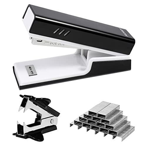 Effort Saving Desktop Stapler, One Touch Stapling, Easy to Load ...