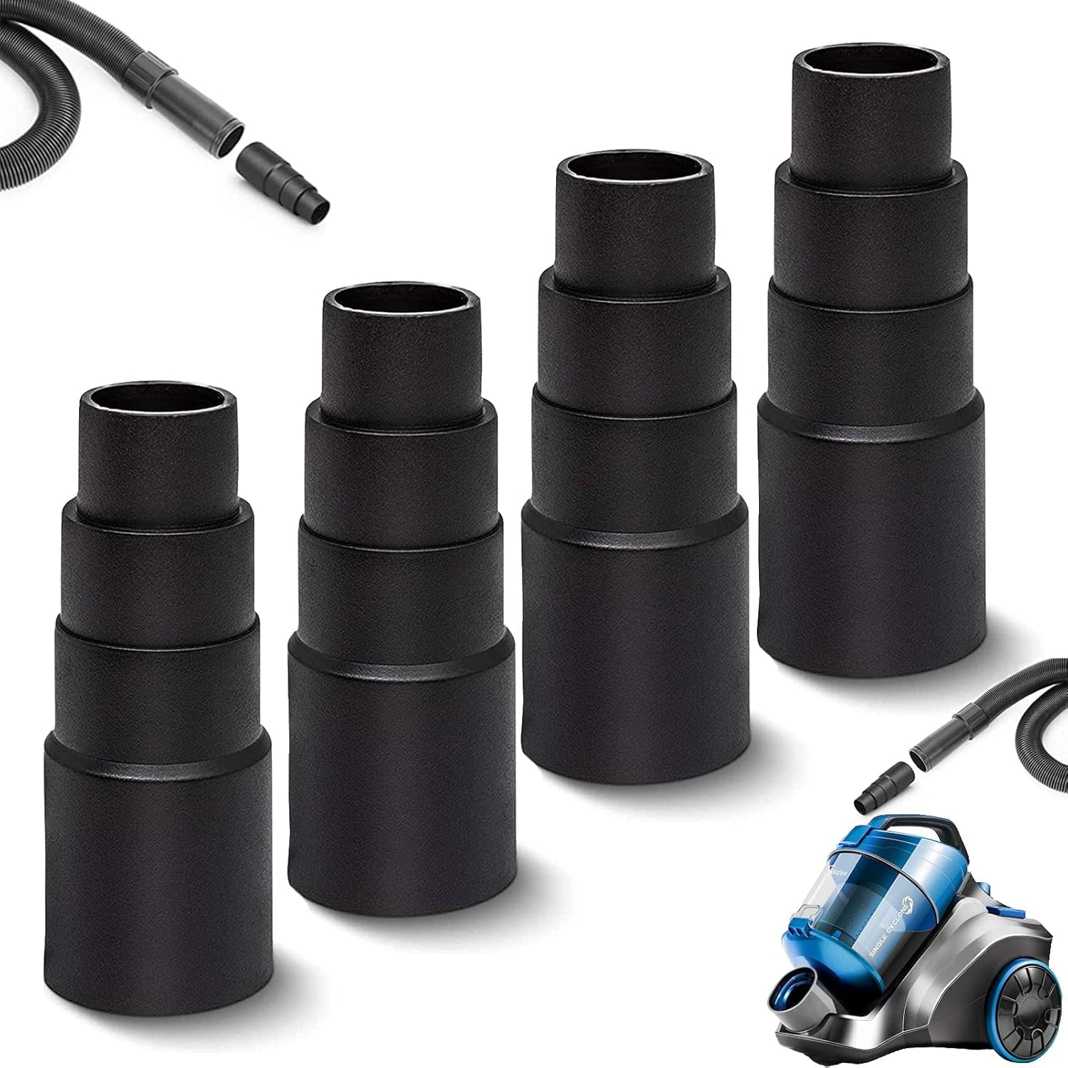 Effortless Cleaning Companion, Universal Vacuum Hose Adapter Set, High Quality Reusable Abs ...