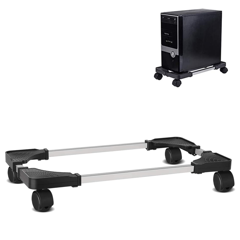 Effortless Computing Solution: Pc Floor Cart With Rolling Caster Wheels ...