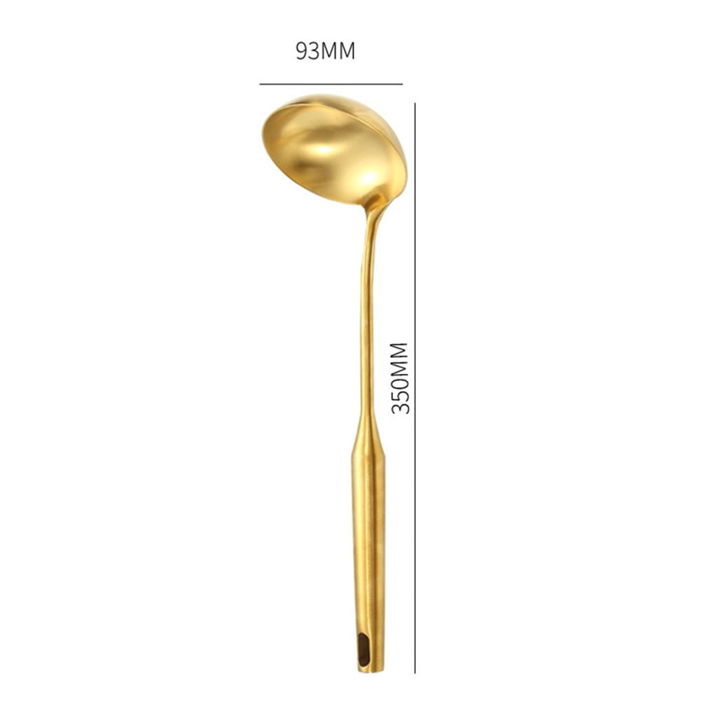Effortless Cooking with Gold Stainless Steel Kitchen Utensils Complete ...