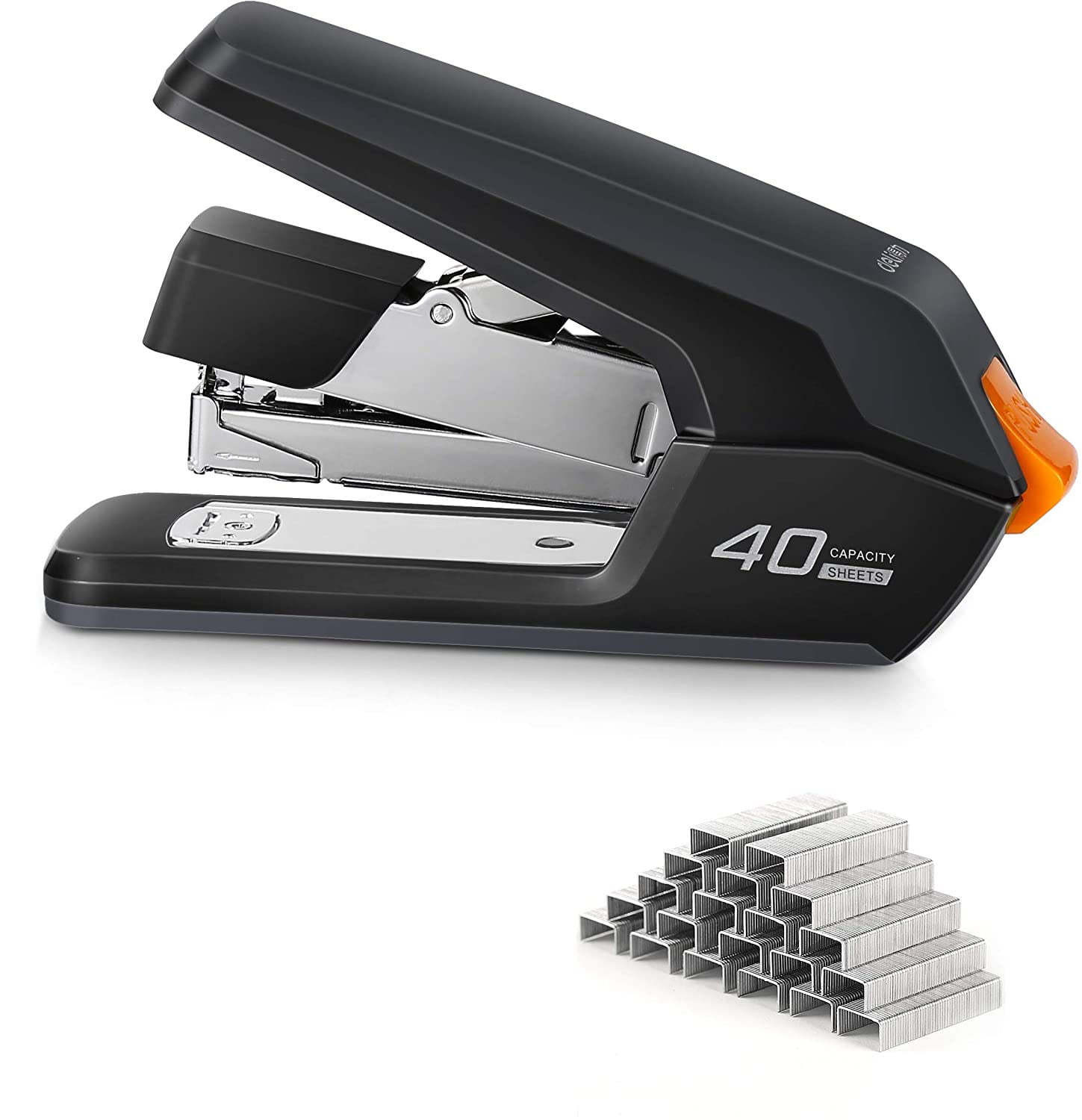 Effortless Desktop Stapler, 40-50 Sheet Capacity, One Finger Touch ...