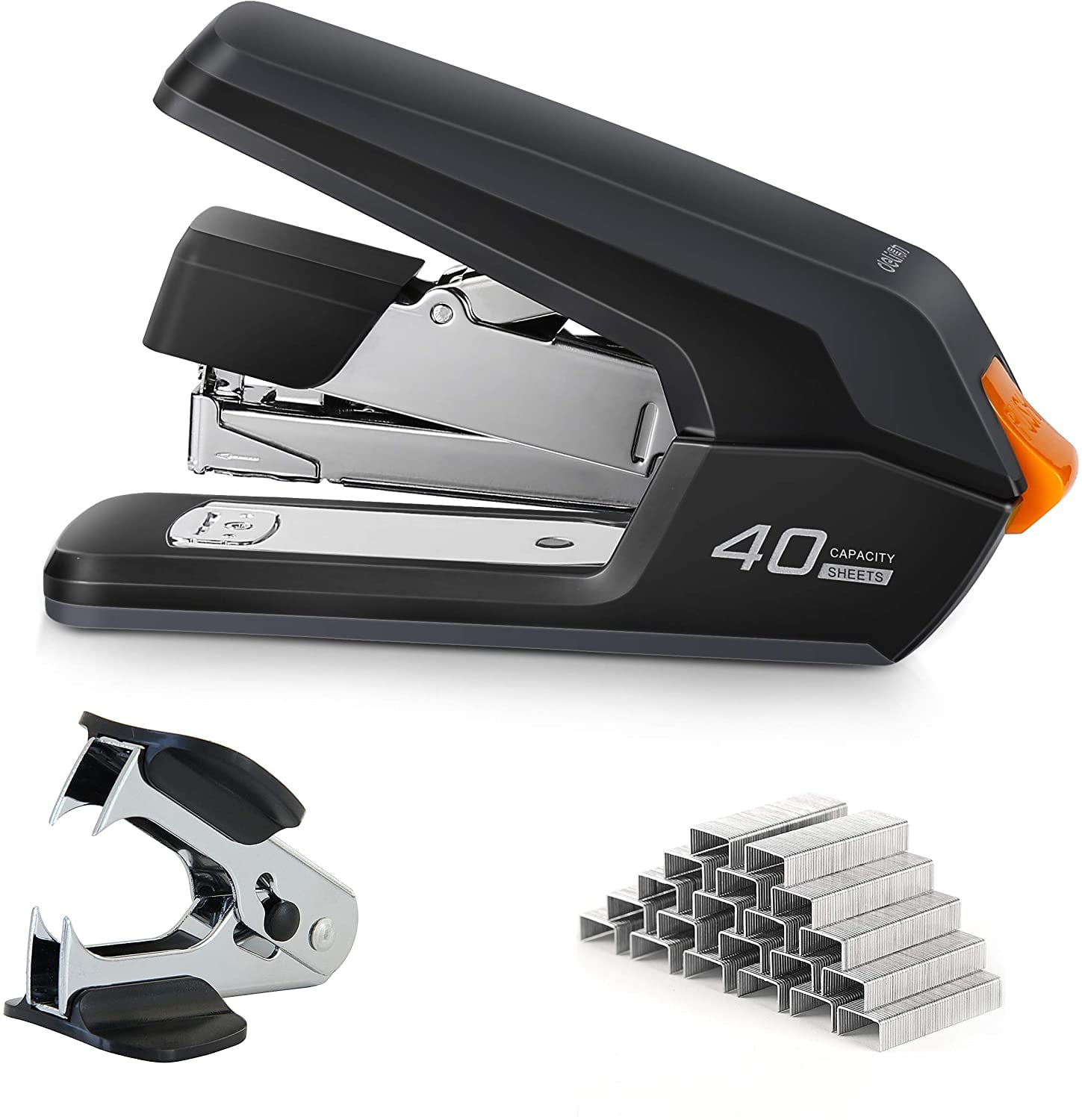 Effortless Desktop Stapler, 40 Sheet Capacity, One Finr Touch Stapling ...
