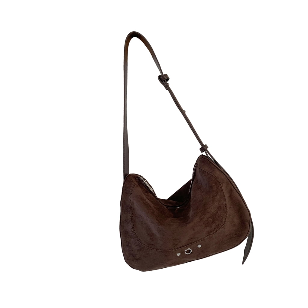 Effortless Fall Shoulder Bag Scratch Resistant Suedes Fabric Compact ...