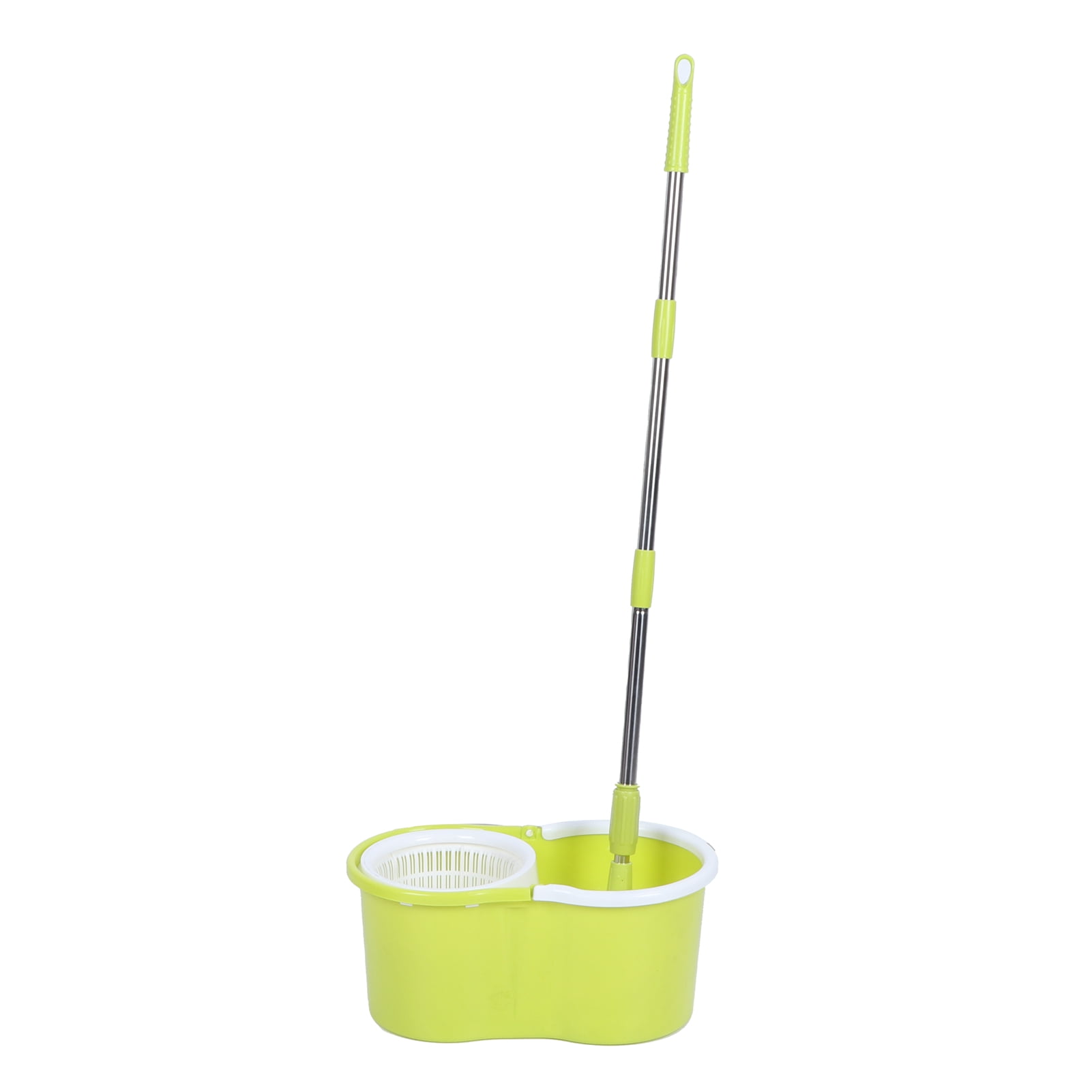 Effortless Floor Cleaning Kit with Bucket, Green Rotating Wet & Dry Mop ...