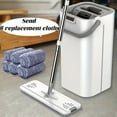 Effortless Hands-Free Flat Dust Mop with Bucket - Wet and Dry Cleaning ...