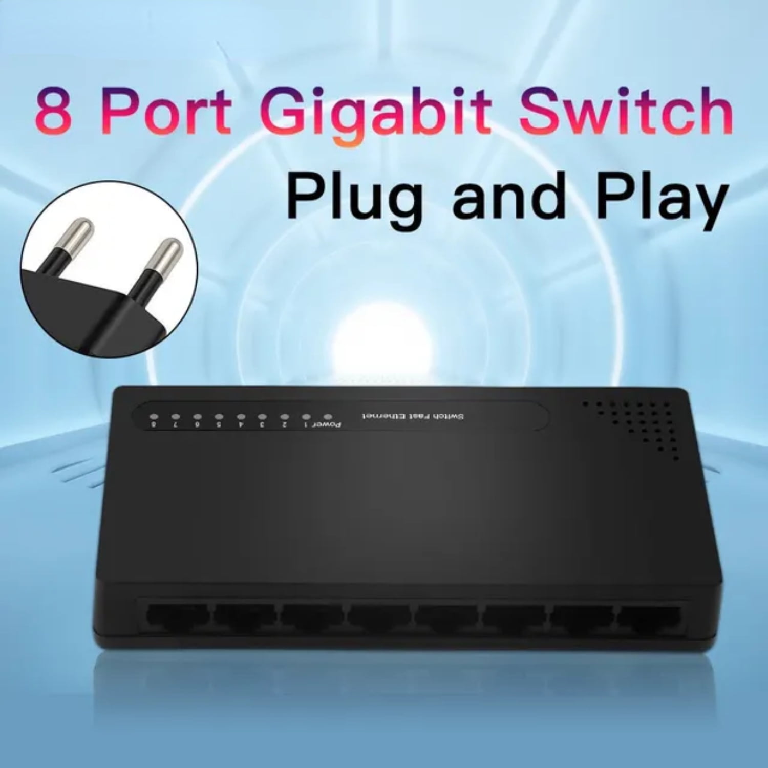 Effortless High-Speed Gigabit Ethernet Network Switch - Smart 8-Port ...