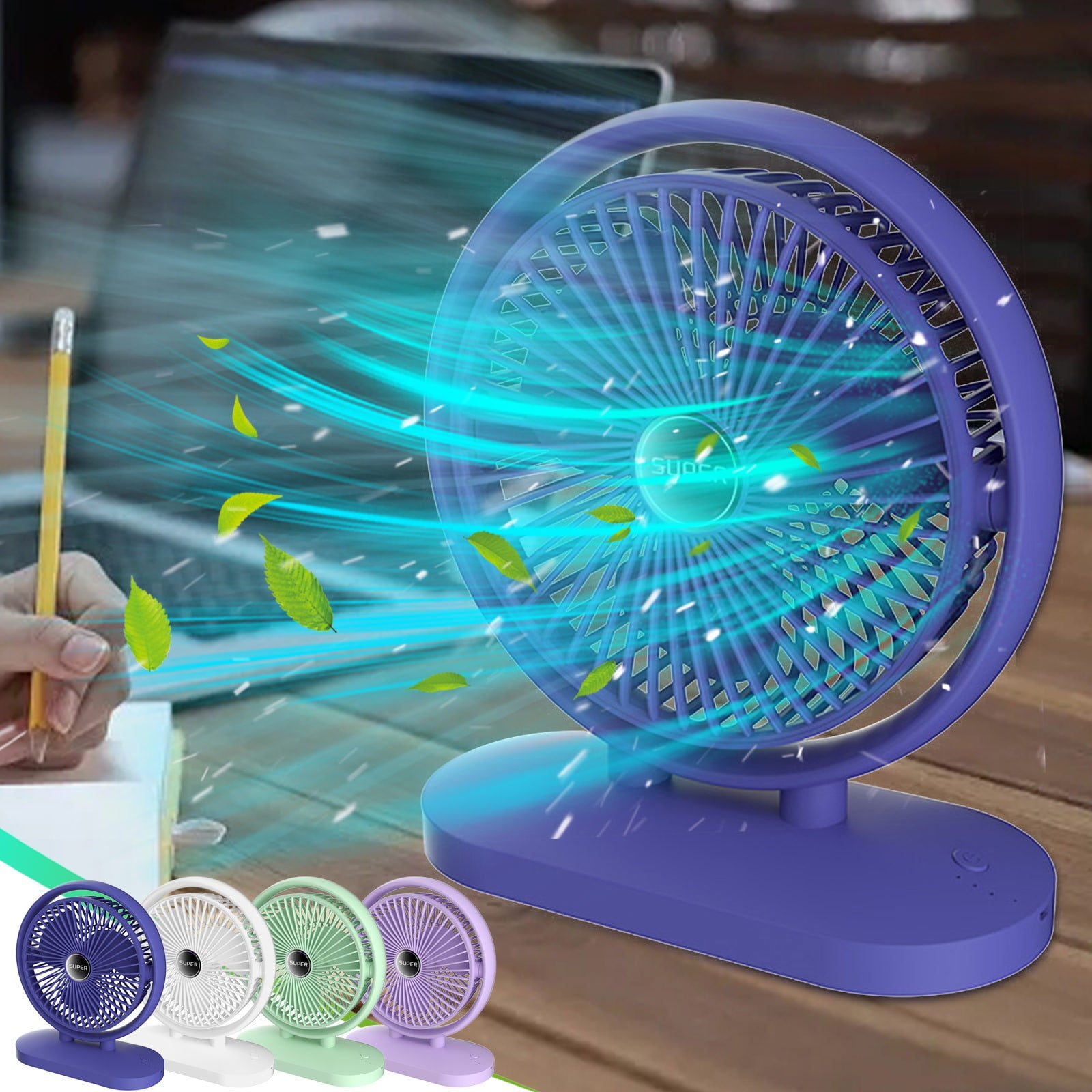 Effortless Shopping, Silent Fan, 9in Double Bracket, Strong Wind, Multi ...