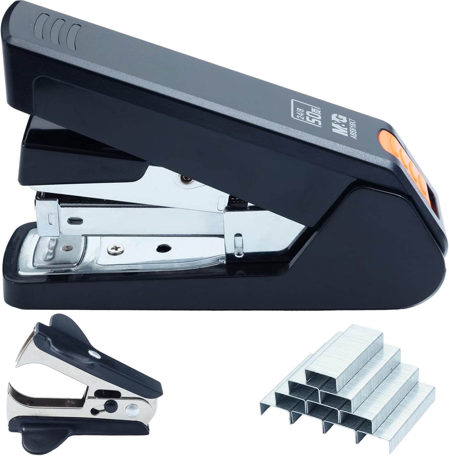 Effortless Stapler 50 Sheet Capacity One-Touch Stapling, Heavy Duty ...