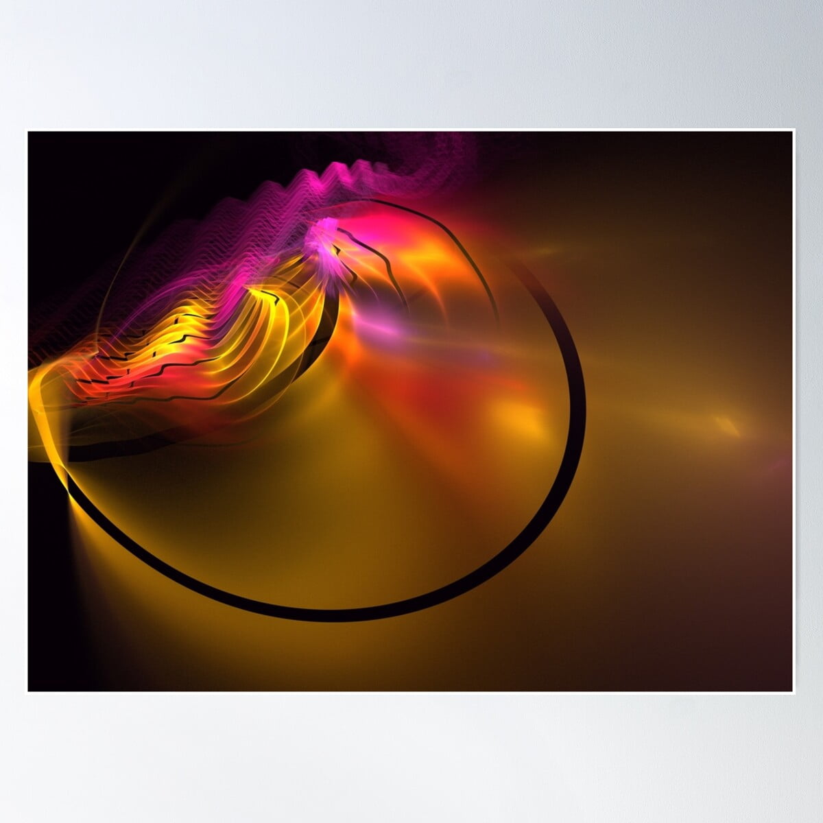 Effusive Eruption Poster Wall Art, Modern Wall Decor For Living Room ...