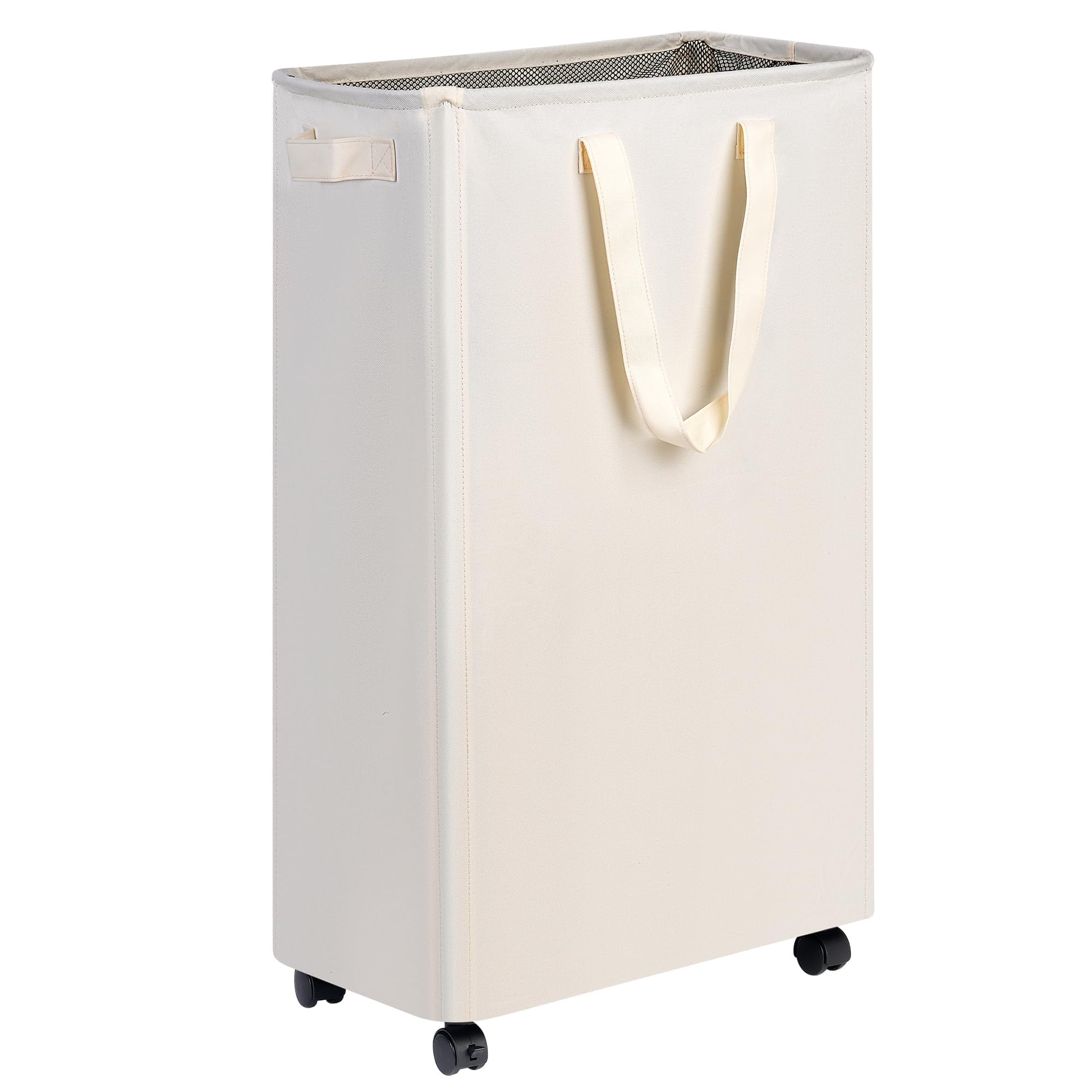 Efluky Laundry Basket,75L Slim Laundry Basket with Wheels, Rolling ...