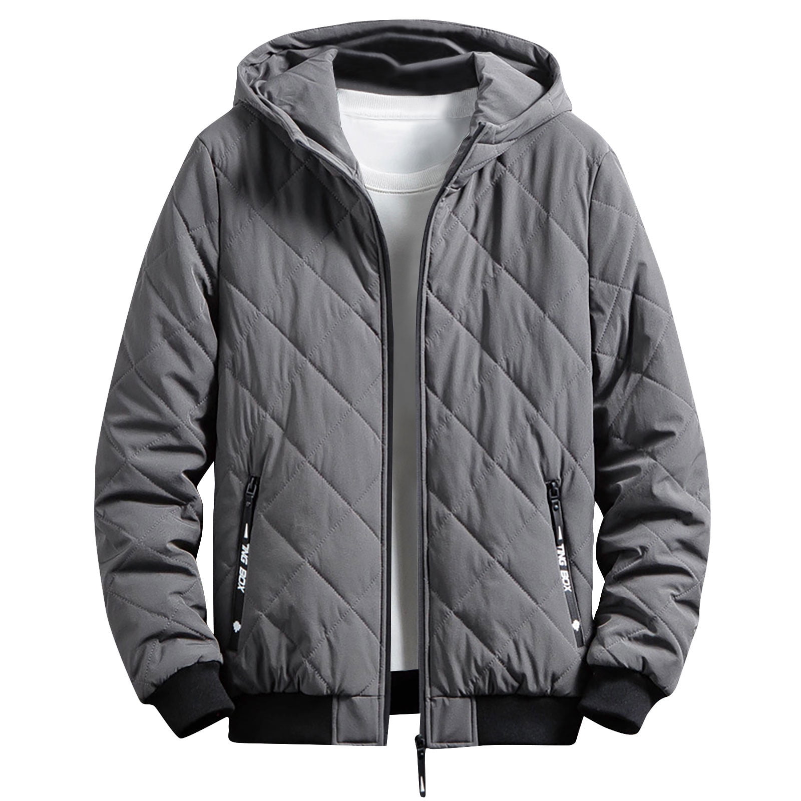 Efngkp Men's Trench Coat Long Medium Length Coat Regular Fit Trench ...