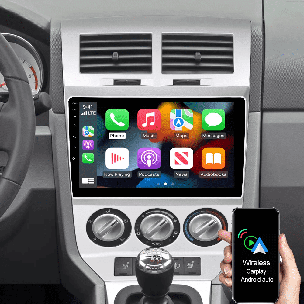 Eforcase 10" Car Radio for Dodge Caliber 2007-2009, Touchscreen Android ...