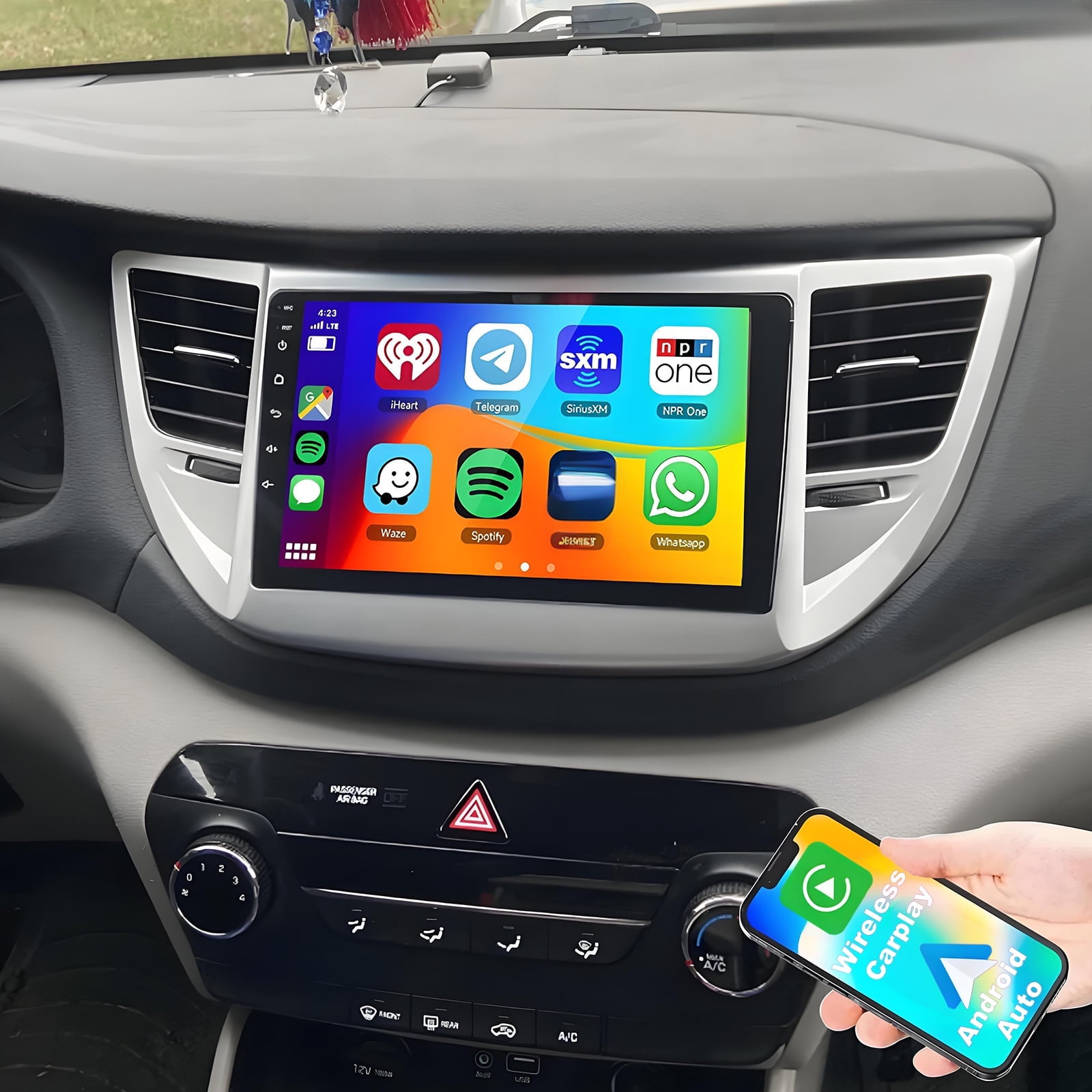 Eforcase 2G+64G Car Radio for Hyundai Tucson 2015-2019, Android 15 Car ...