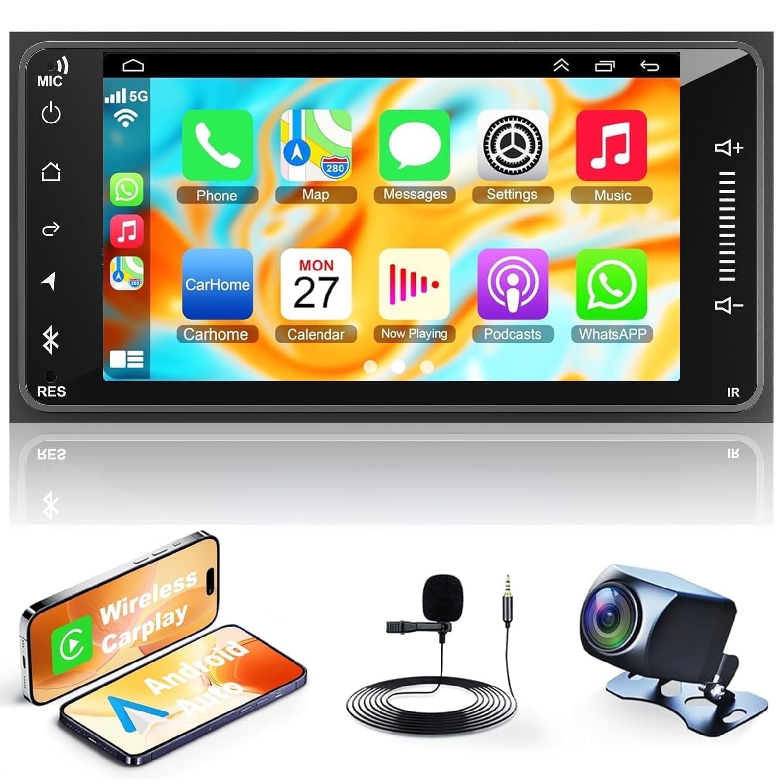 Eforcase 4+64G Car Stereo Radio for Toyota 4Runner 2003-2009, for ...