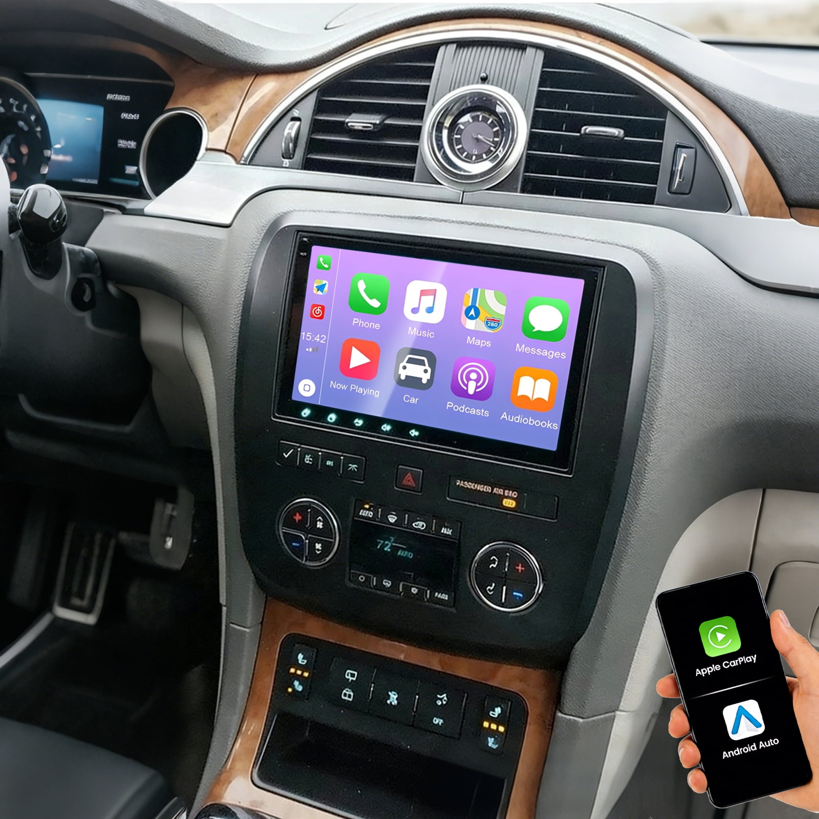 Eforcase 8" Car Stereo for Buick Enclave 2008-2012 with Wireless ...