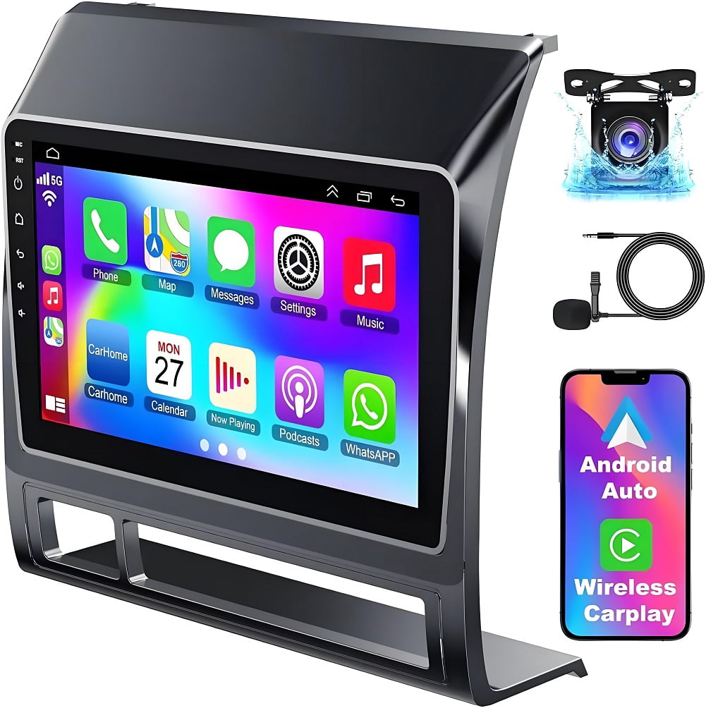 Eforcase 9 Inch Touchscreen Car Stereo Radio for Toyota Tacoma 2005 ...