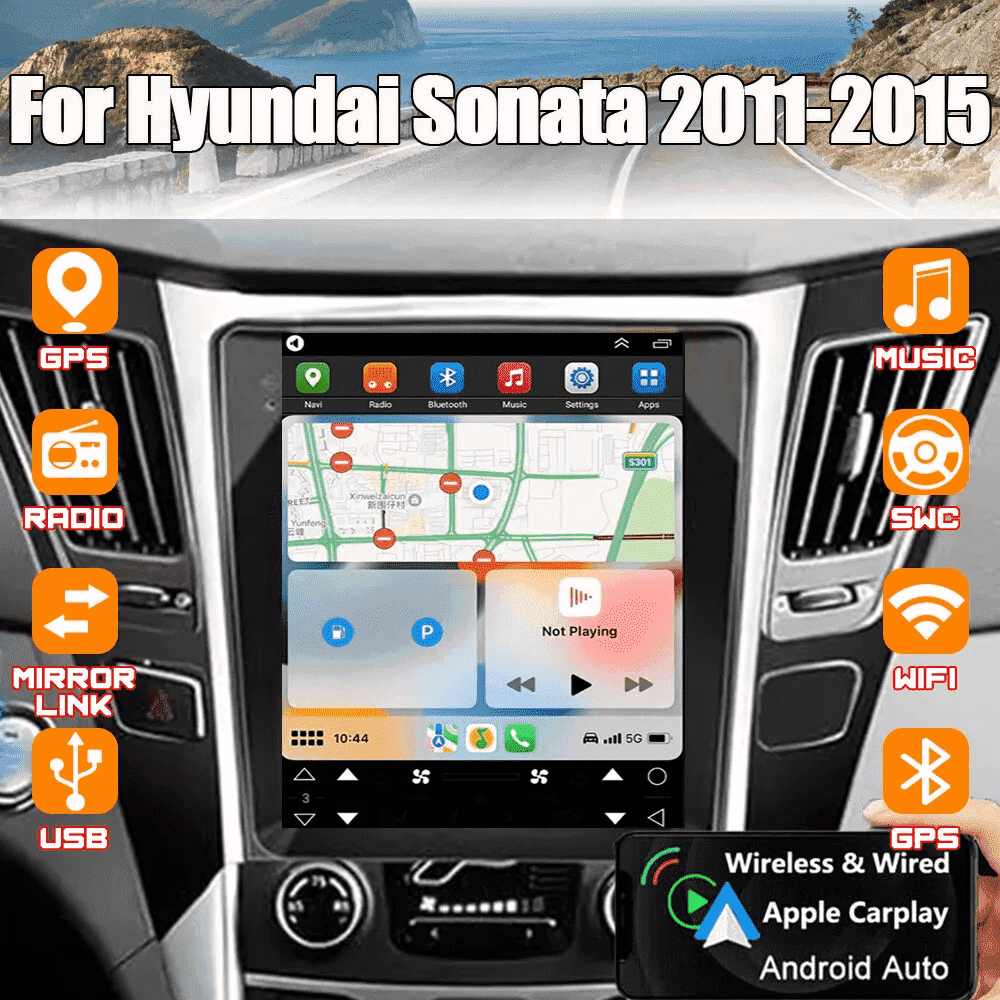 Eforcase Android 13 Car Stereo Radio for Hyundai Sonata 2011-2015 with ...