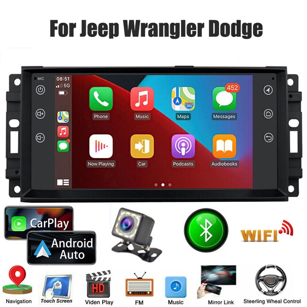 Eforcase Android 13 Car Stereo Radio for Jeep Wrangler 7 Inch Touch ...