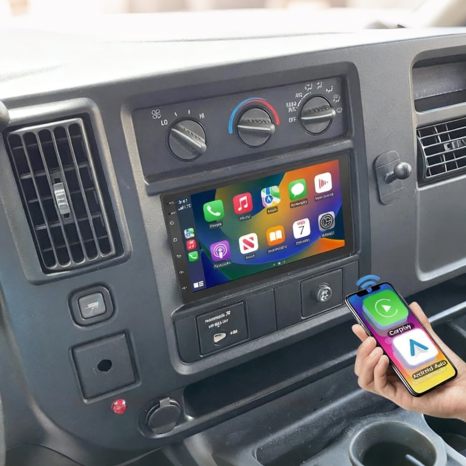 Eforcase Android 15 Car Radio Stereo for Chevy Express 1500 2500 2003 ...