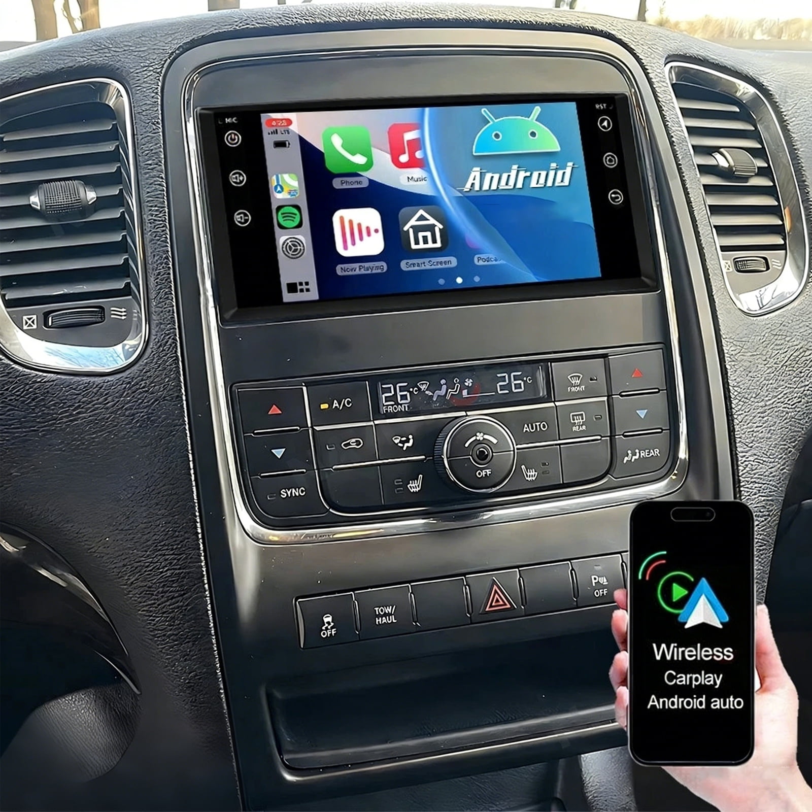 Eforcase Car Radio Stereo for Dodge Durango 2011-2013, Android Head ...