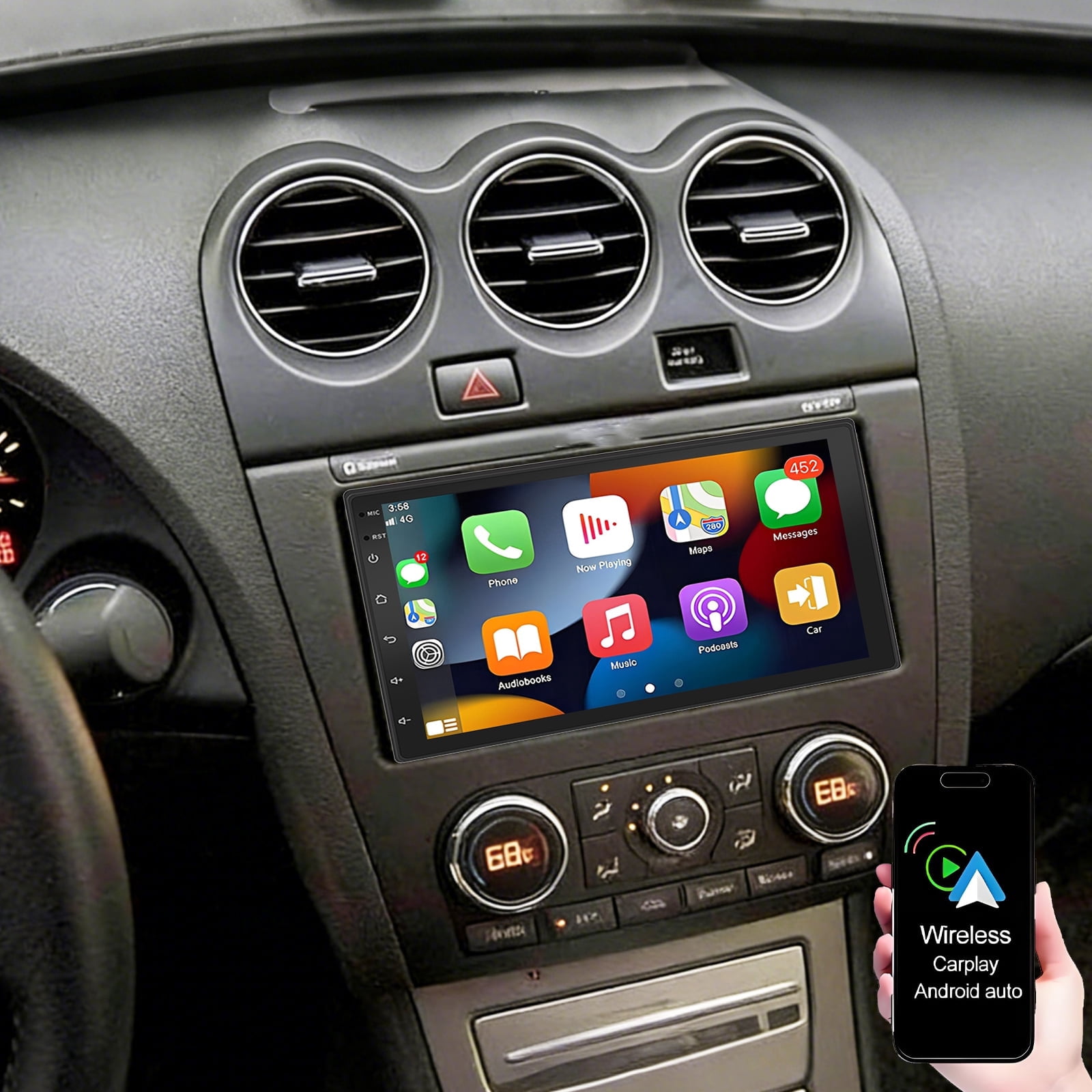 Eforcase Car Radio Stereo for Nissan Altima 2007-2012, 7" Touch Screen ...
