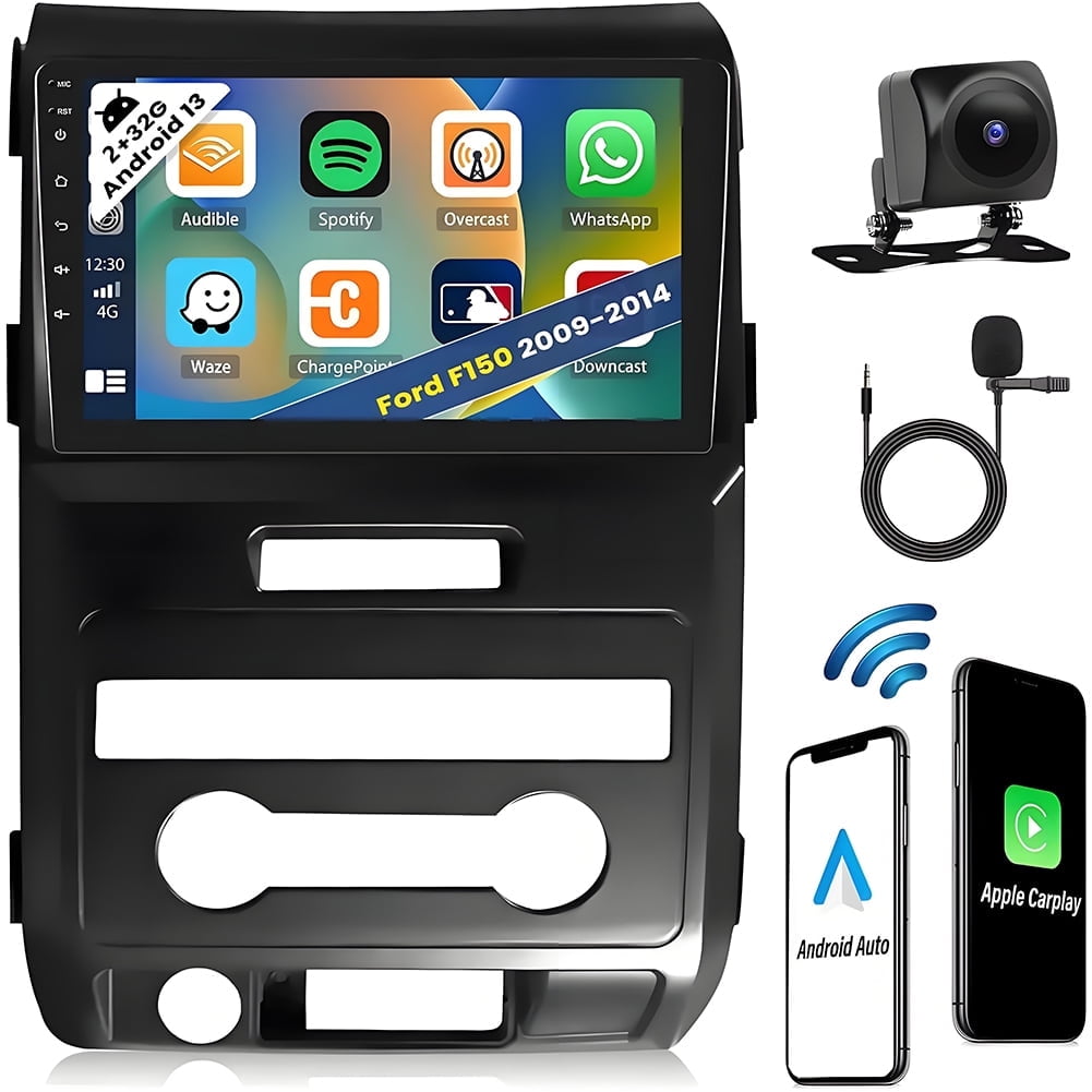 Eforcase Car Stereo Radio for Ford F150 2009-2014 Support Carplay and ...