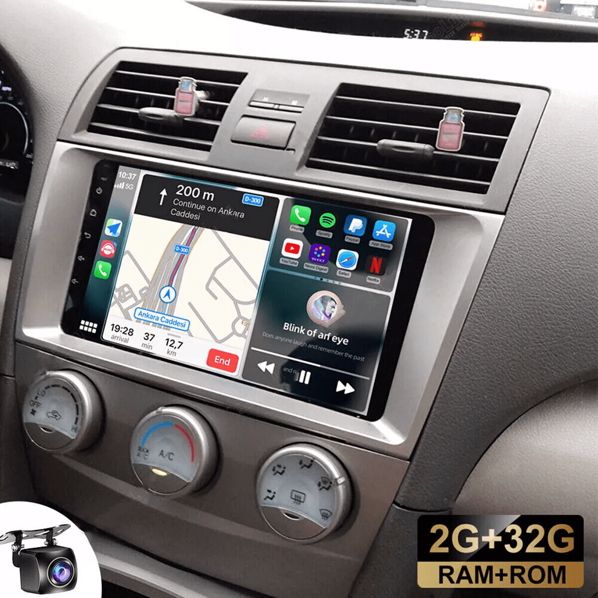 Eforcase Car Stereo Radio for Toyota Camry 2007-2011 9" Touchscreen ...