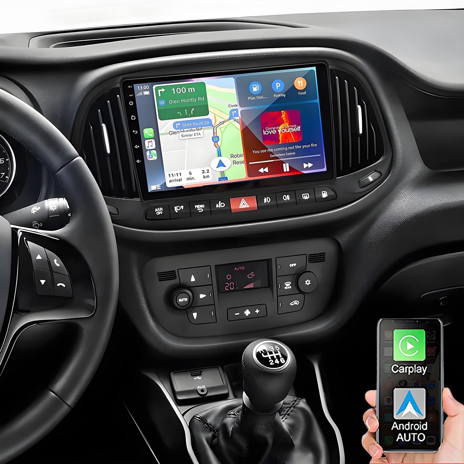 Eforcase for RAM Promaster City 2015-2021 Car Radio Stereo with Carplay ...