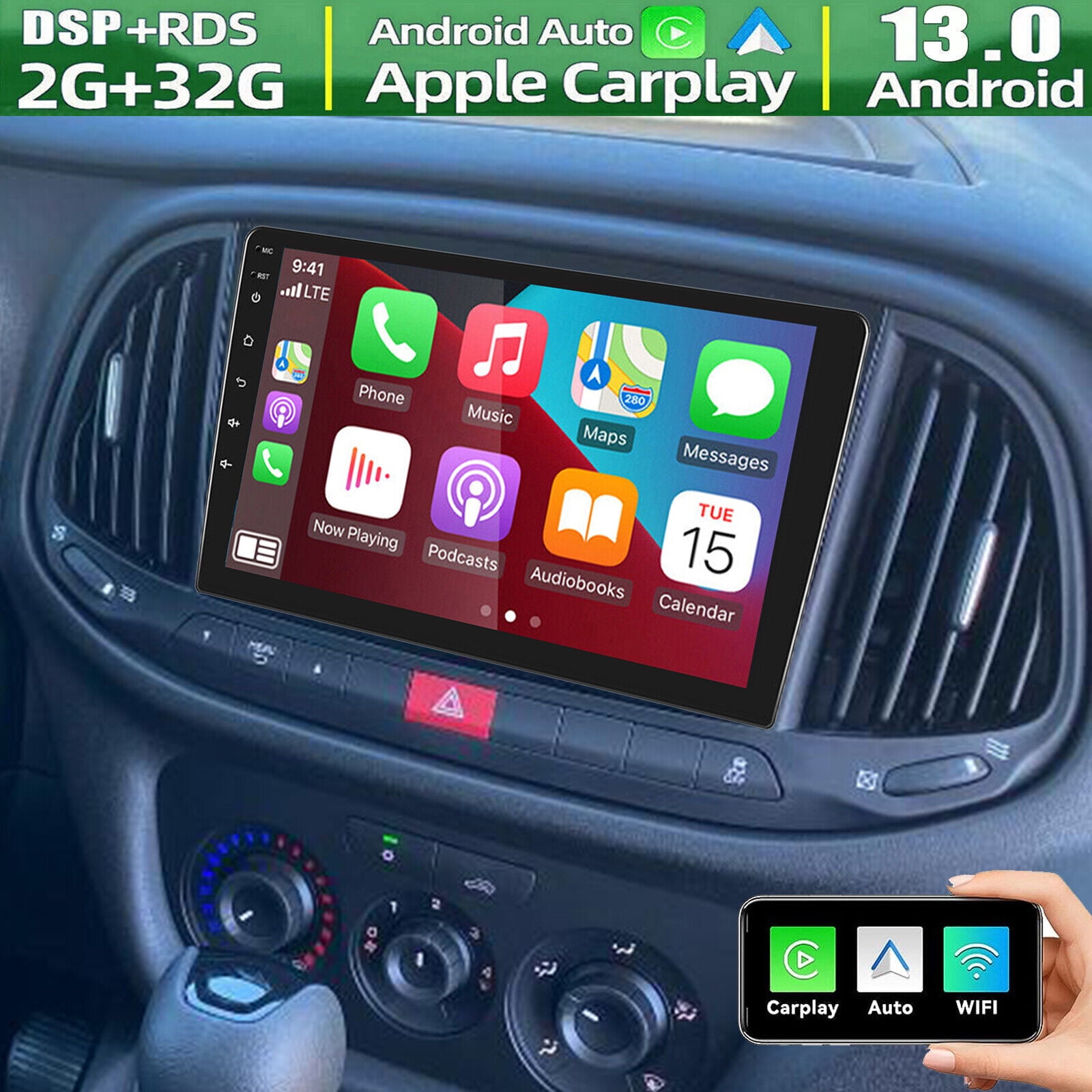 Eforcase for RAM Promaster City 2015-2021 Car Radio Stereo with Carplay ...