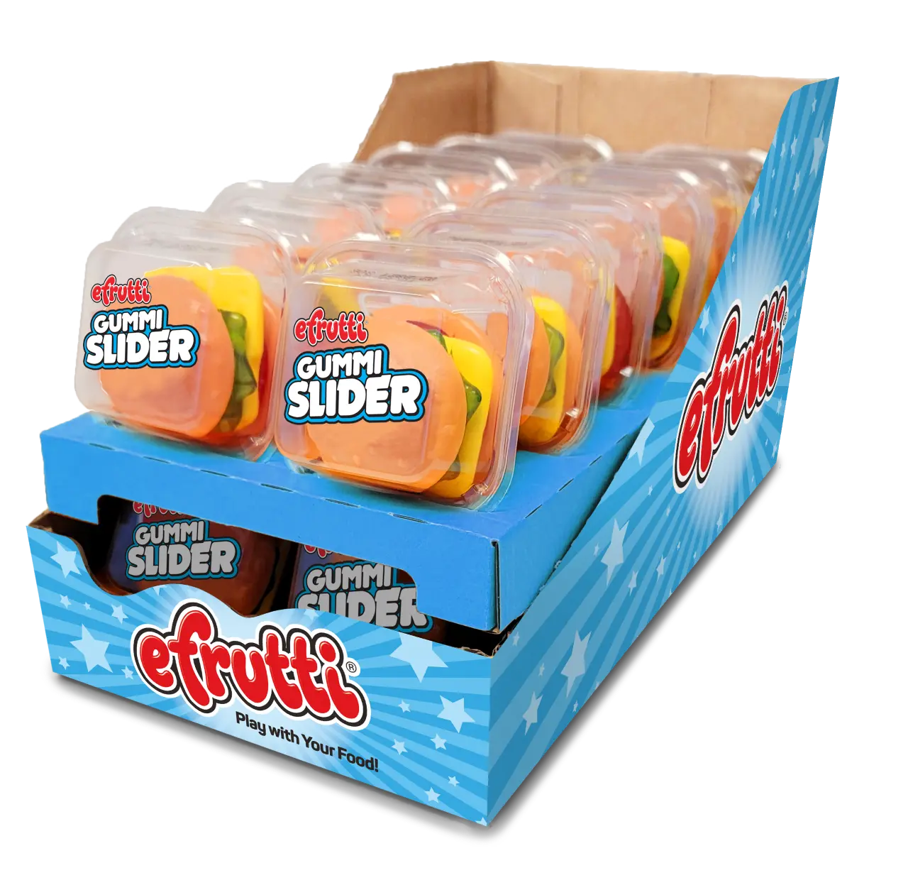 efrutti Gummy Candy Gummi Sliders, 1.75 oz, Chewy 5-Layer Burger Treats - Walmart.com