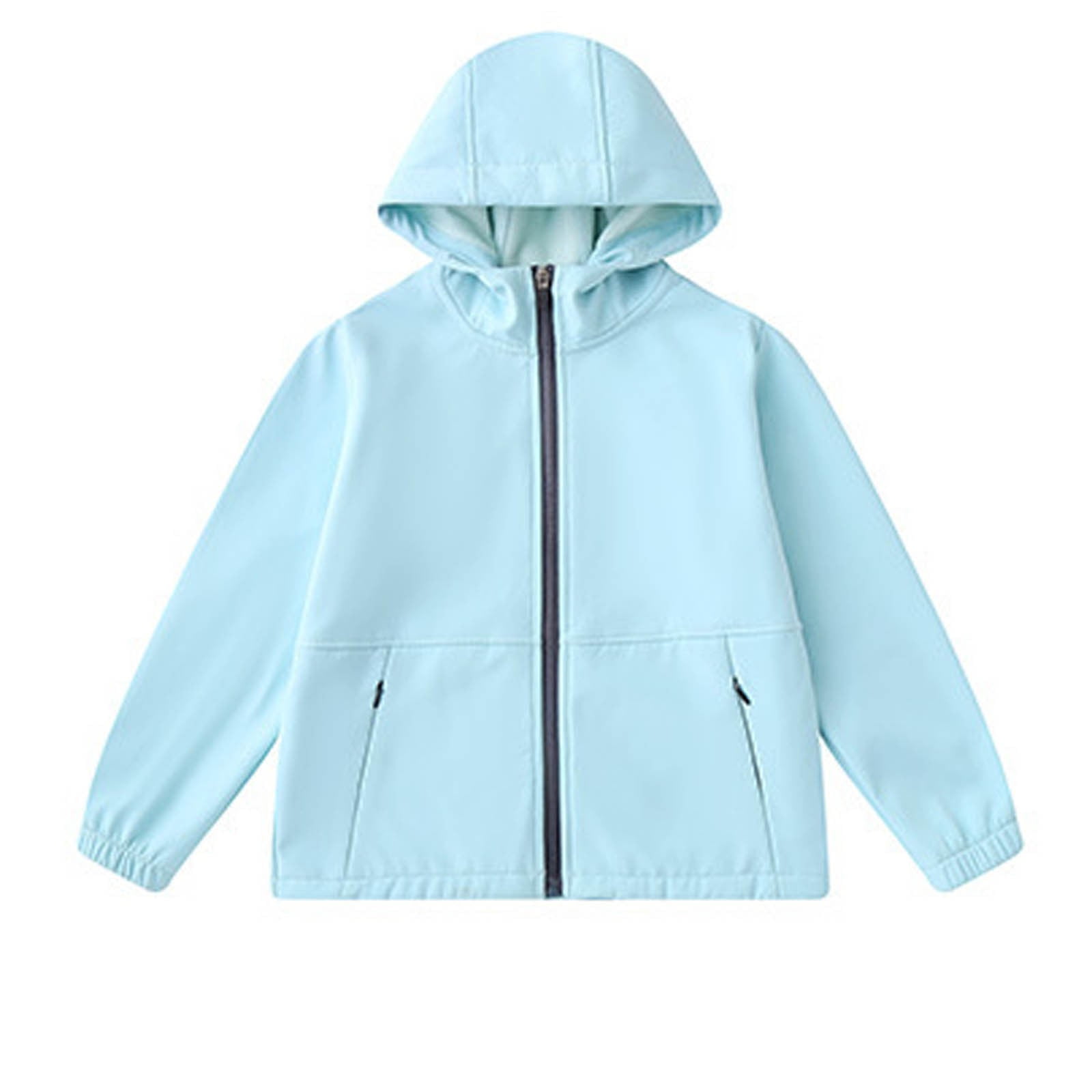 Efsteb Girls Jacket Waterproof Hooded Jackets Long Sleeve Lightweight ...