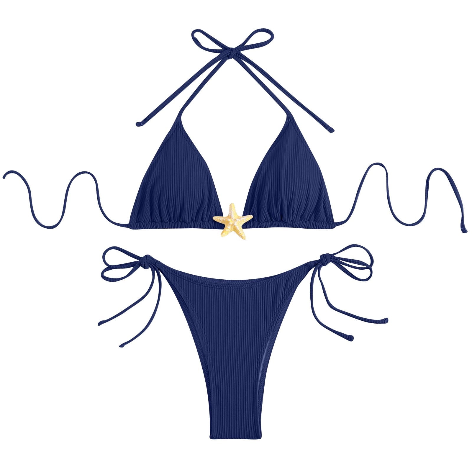 Efsteb High Waisted Thong Bikini Sets for Women Women Two Piece ...