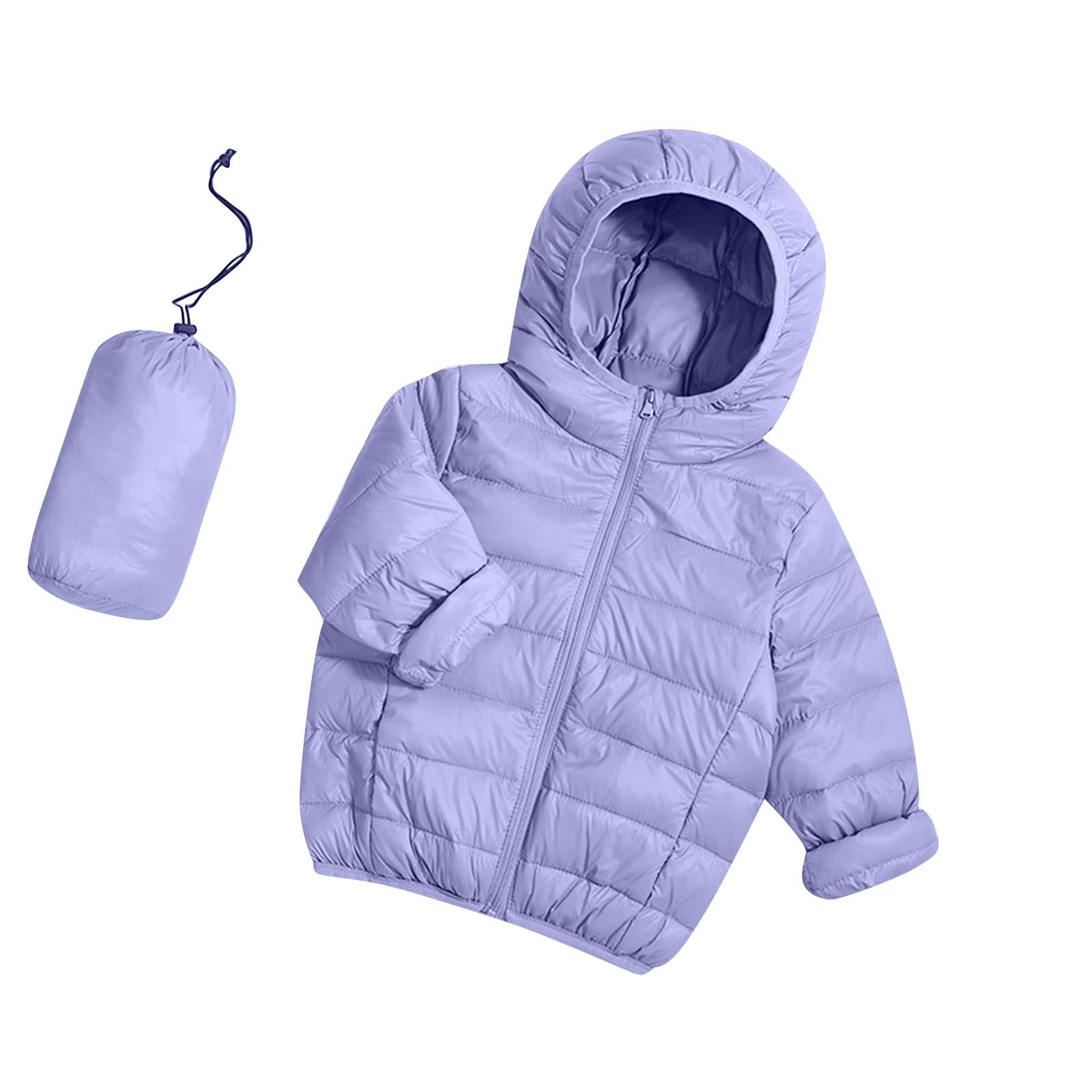 Efsteb Jackets for Girls Lightweight WaterProof Packable Hooded Puffer ...