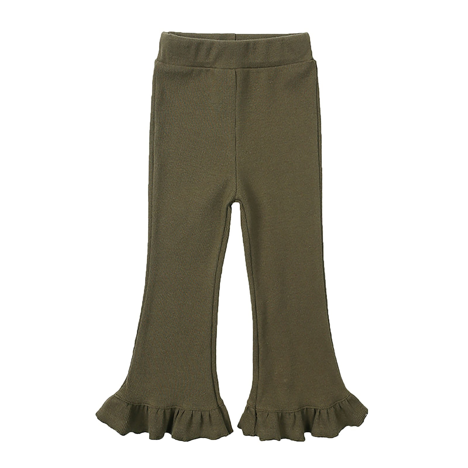 Efsteb Kids Toddler Girls Bell-bottomed Pants Elastic Waisted Casual ...