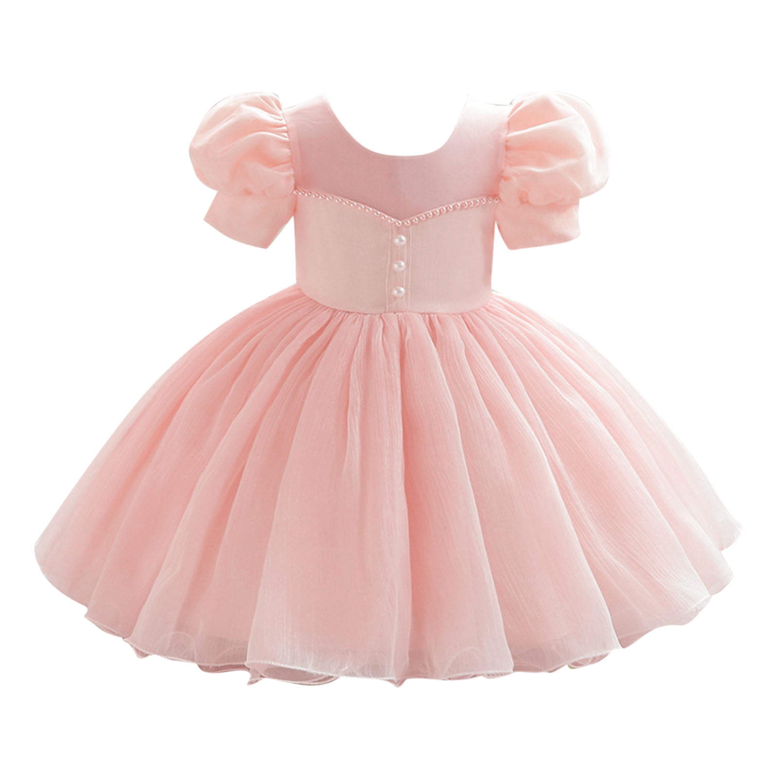 Efsteb Toddler Kids Girl Dresses for Wedding Puff Sleeve Prom Ball Gown ...