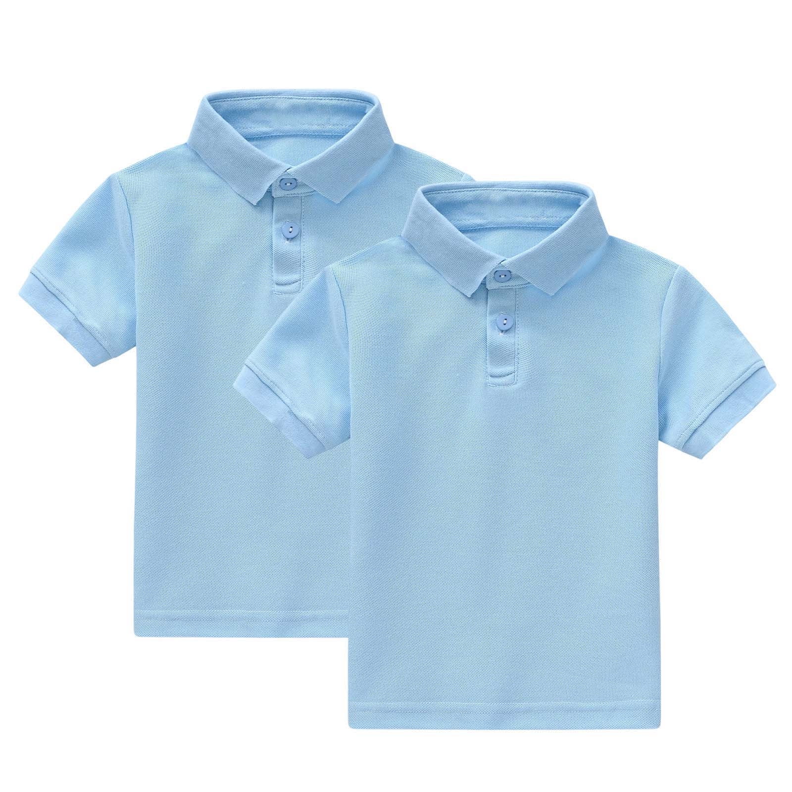Efsteb Uniform Shirts for Boys Casual Soft Lightweight Button Lapel ...