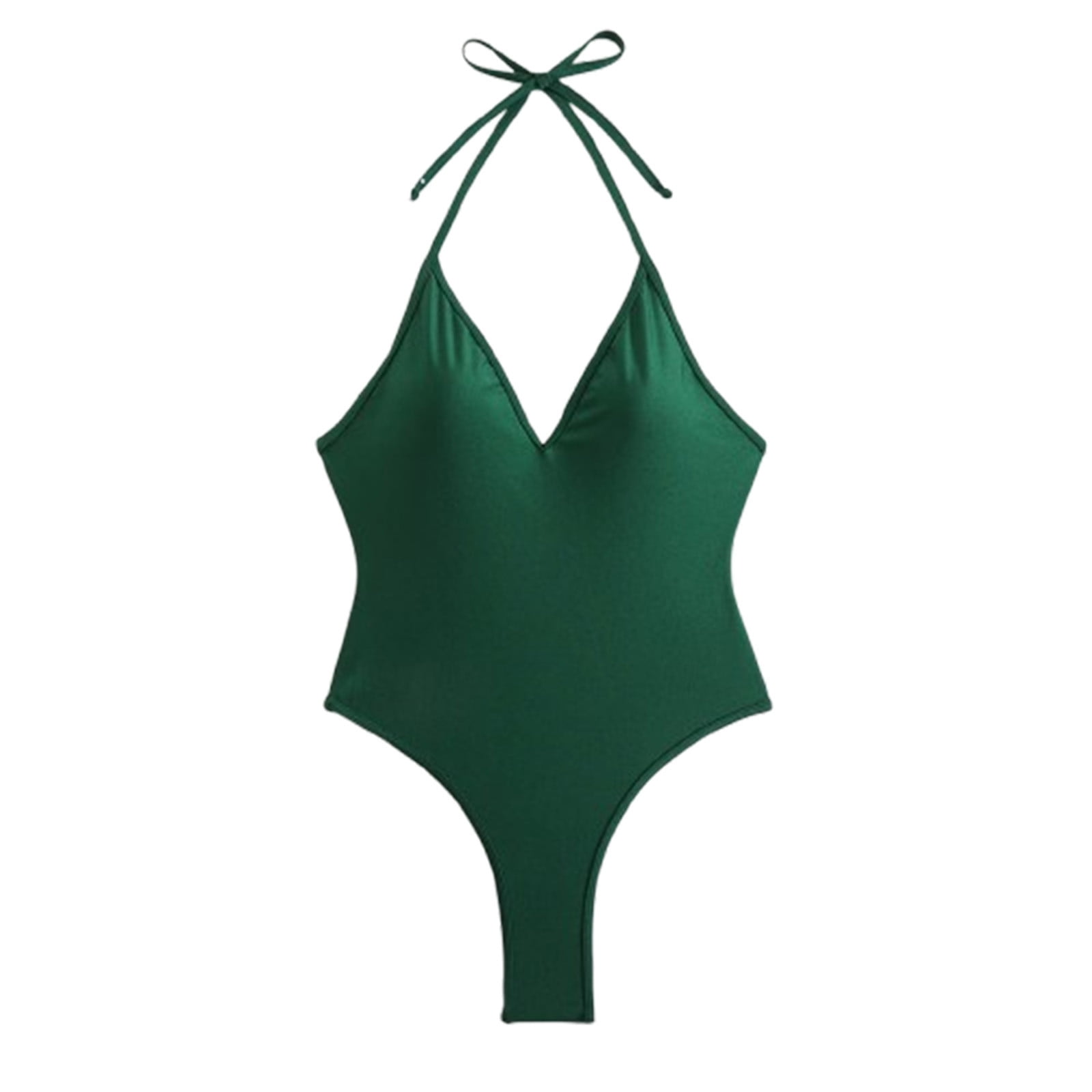 Efsteb Women Swimsuits Fashion Halter Bandage Backless Beach Swimming ...