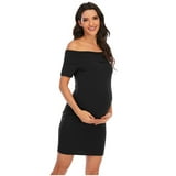 Efsteb Women's Nursing Dress Maternity Dress Maternity Clothes Short ...