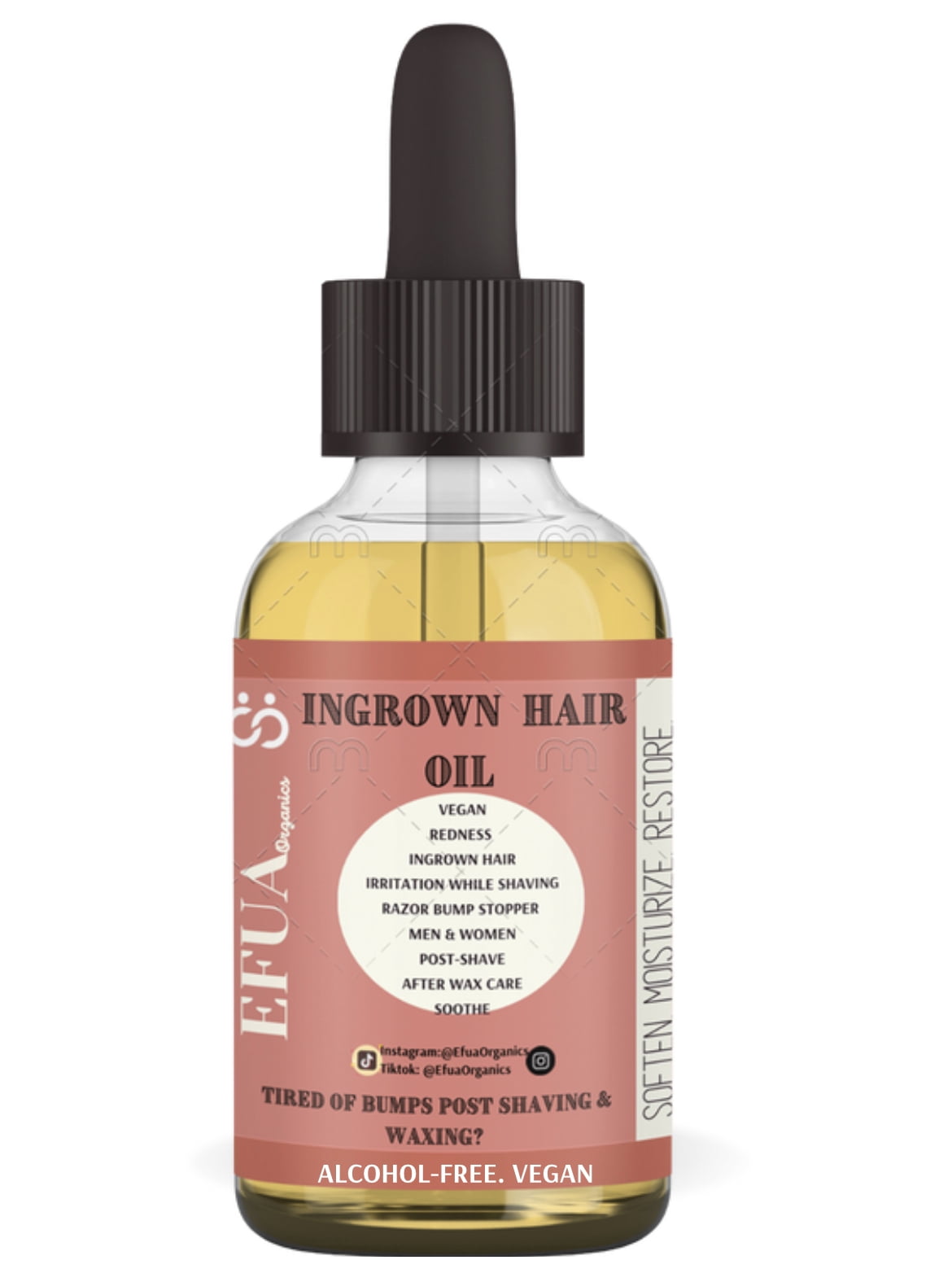 Efua Oil Ingrown Hair Removal Oil Neem oil Tea Tree Oil for Unsightly ...