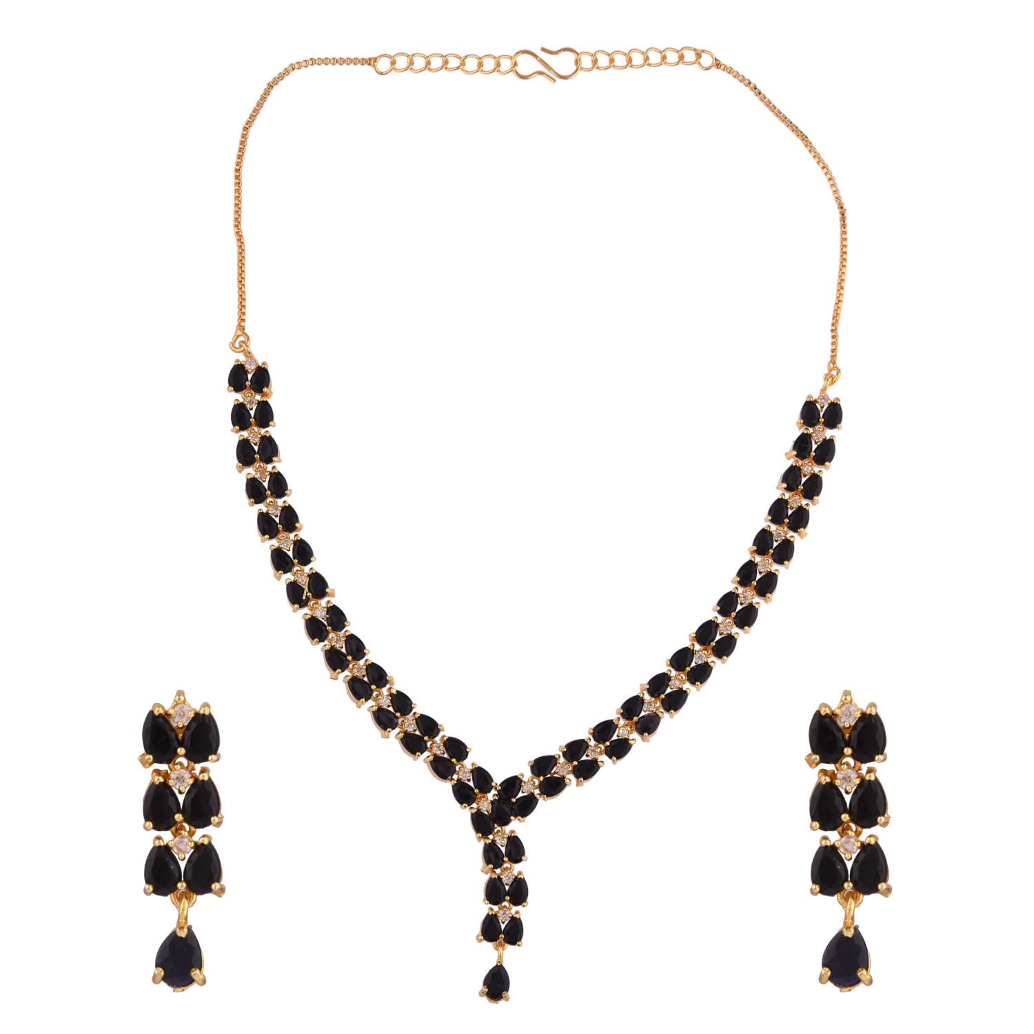 Efulgenz CZ Women's Party Jewelry Cubic Zirconia Bridal Necklace Set ...