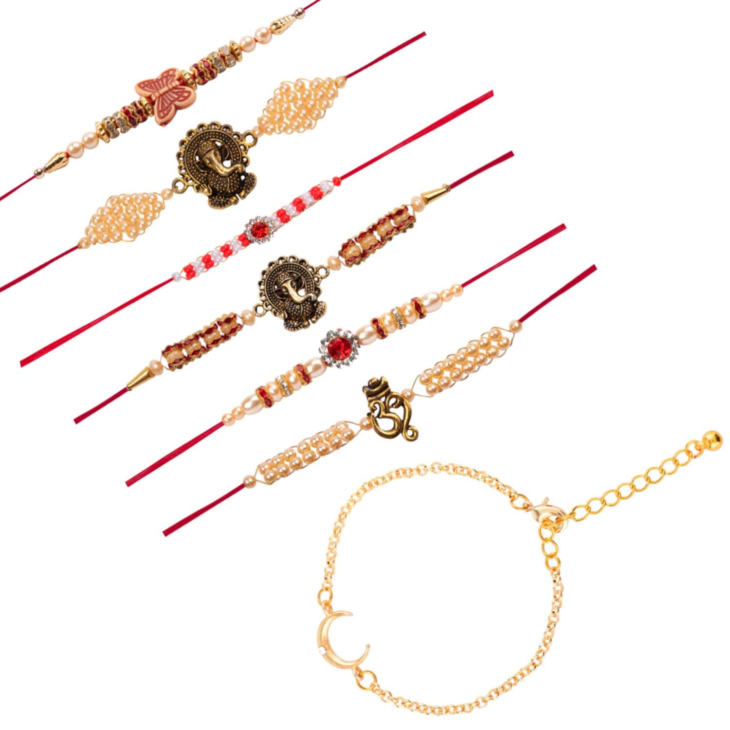 Efulgenz Ganesha Rakhi for Brother Bhaiya Bhabhi Handmade Rakhis for ...