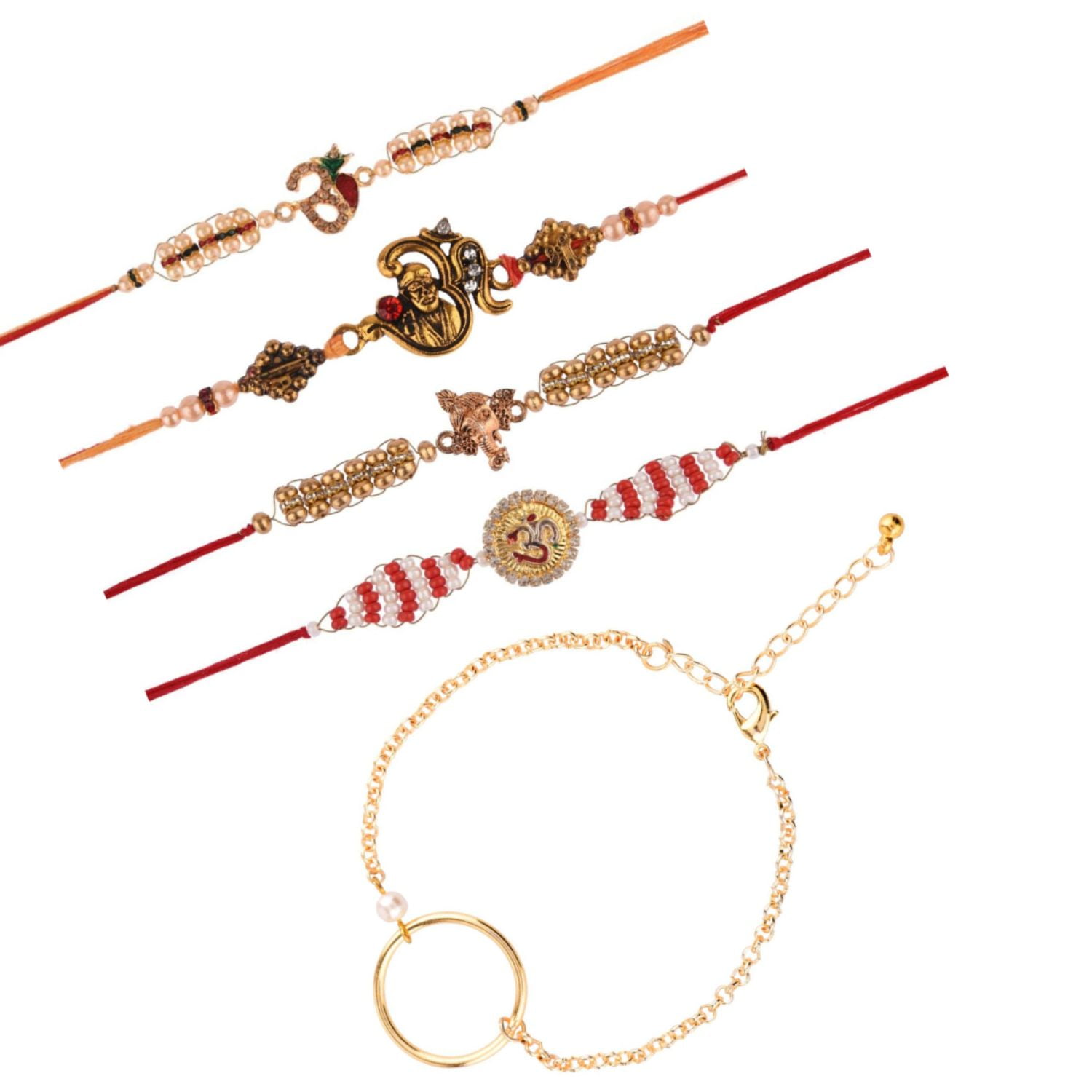 Efulgenz Ganesha Rakhi for Brother Bhaiya Bhabhi Handmade Rakhis for ...