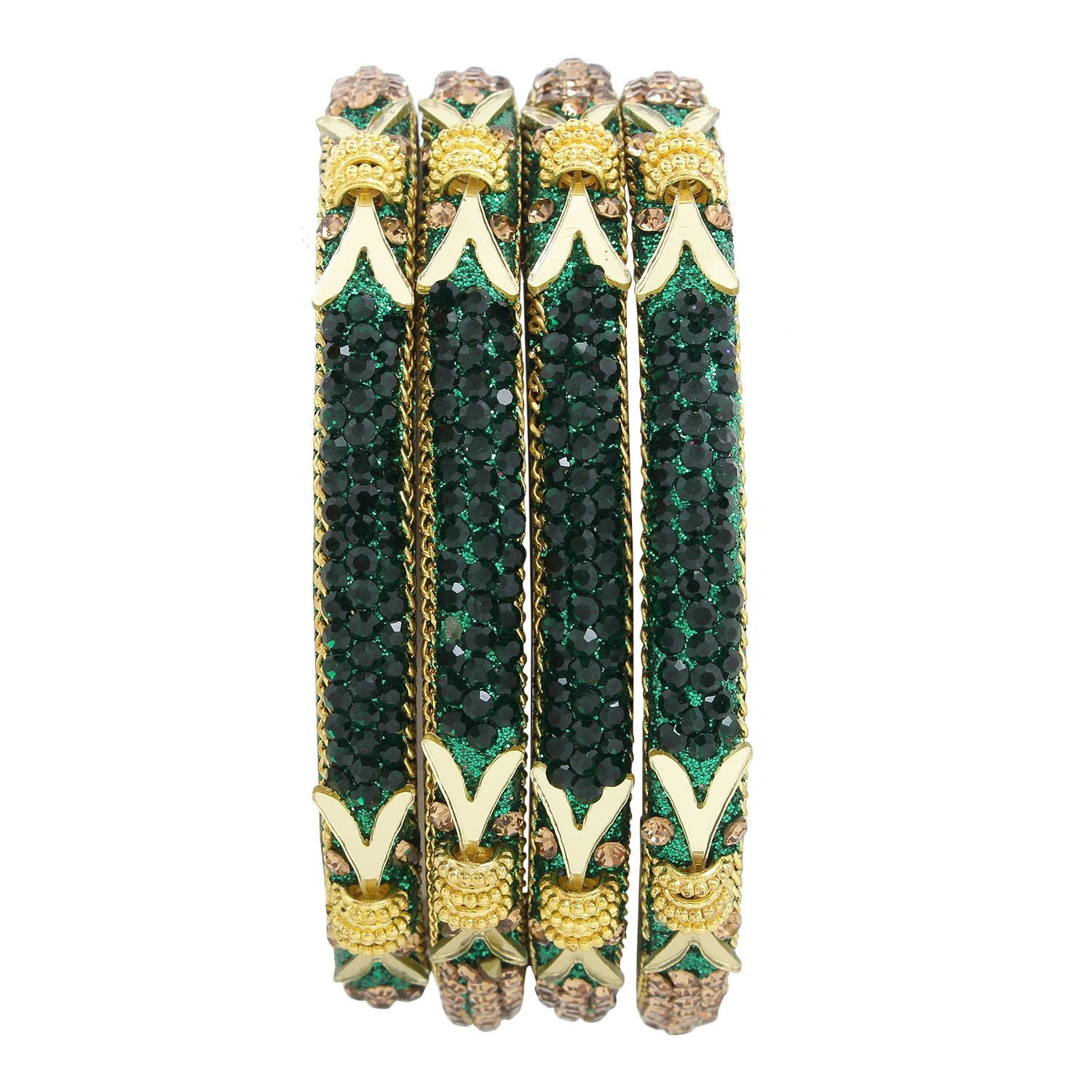 Efulgenz Indian Bangle Set Bollywood Style Rhinestone Crystal Bracelet ...