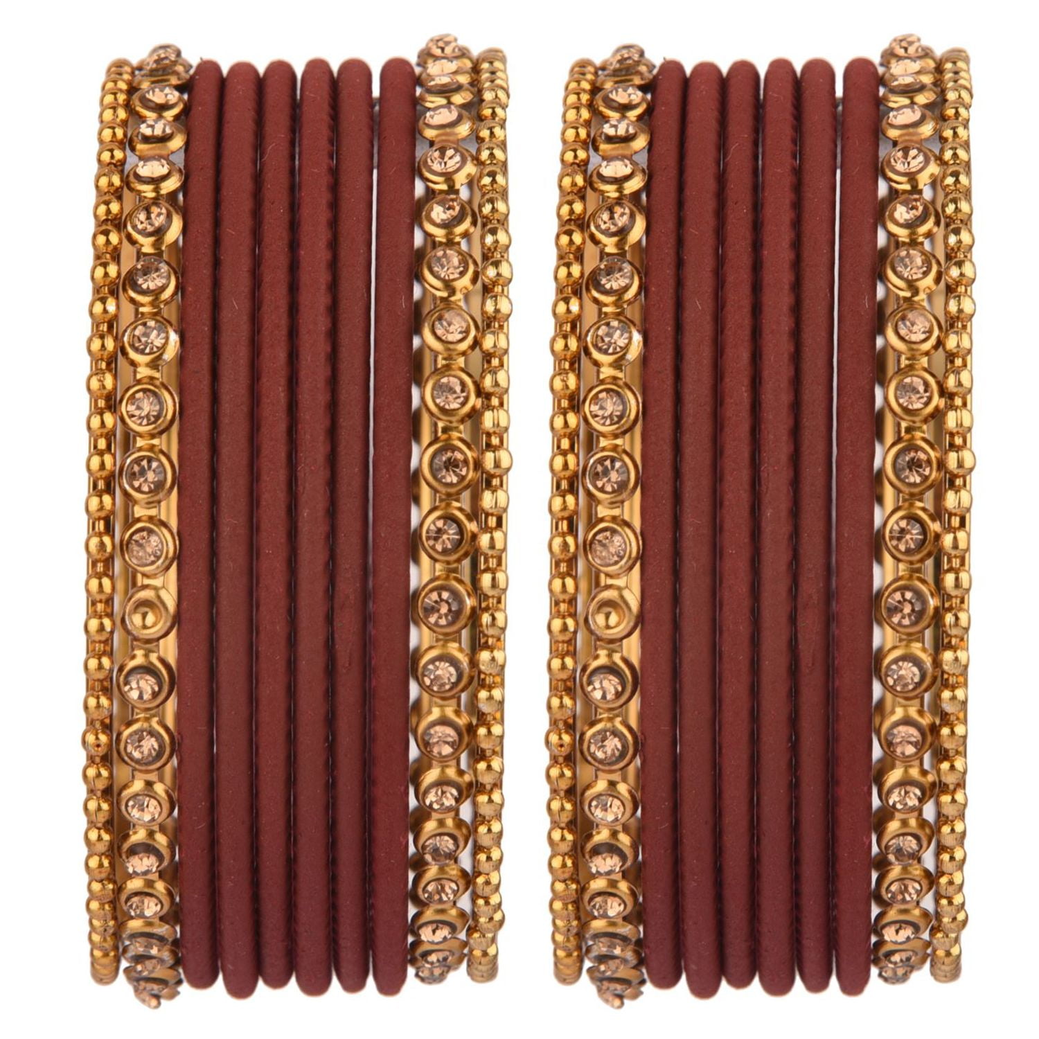 Efulgenz Indian Bangles for Women Metal Bangles One Dozen Plain Matte ...