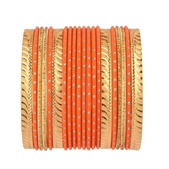 Efulgenz Indian Bridal Bangle Set for Wedding Gold Tone Engraved ...