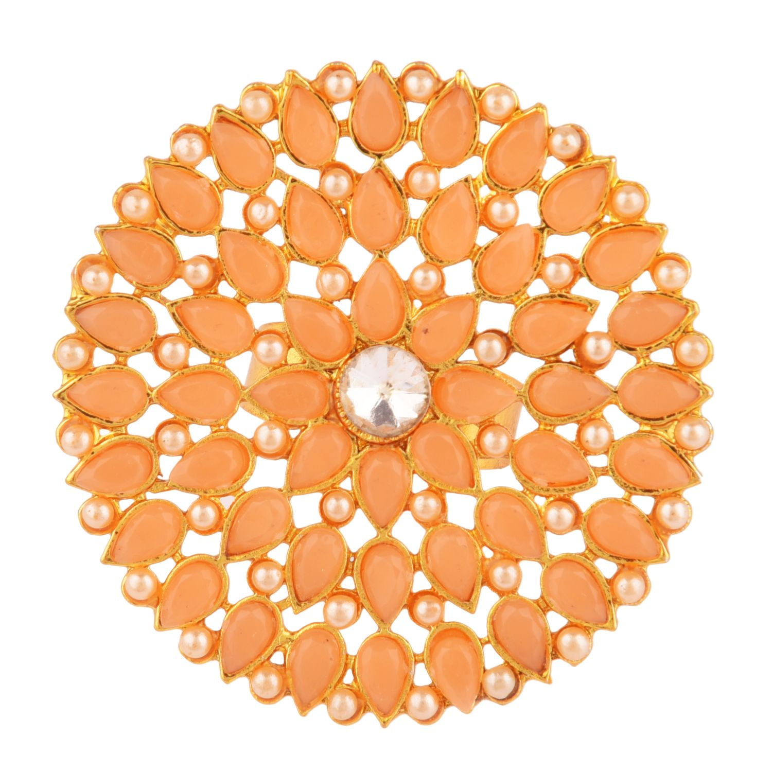 Efulgenz Indian Jewelry Antique Round Faux Pearl Crystal Kundan ...