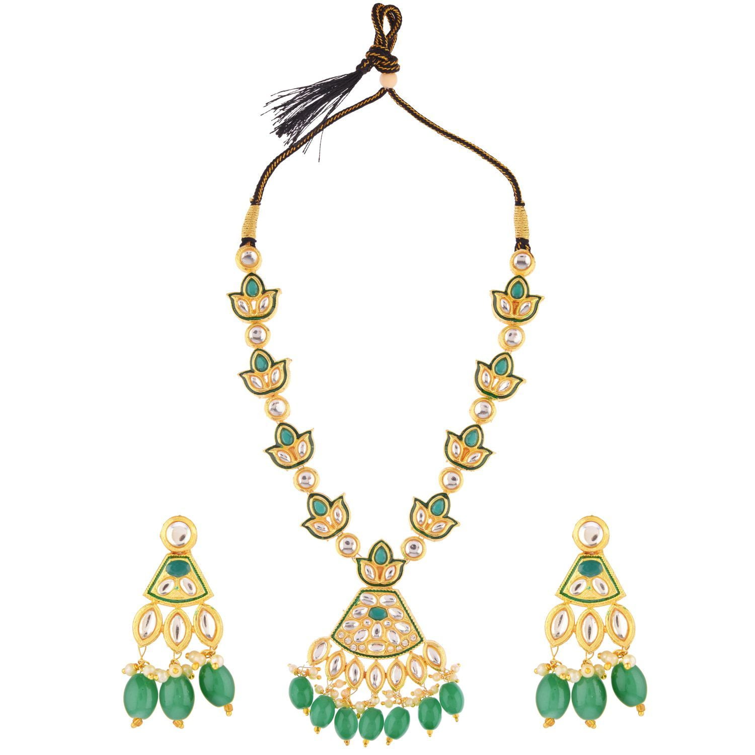 Efulgenz Indian Jewelry Set Traditional Antique Simulated Color Stone ...