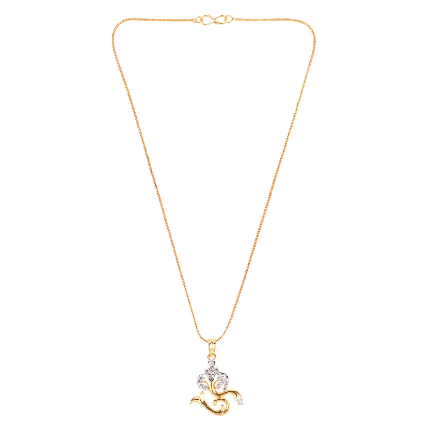 Efulgenz OM AUM Ohm Ganesh Pendant Chain Necklace India Spiritual Good ...